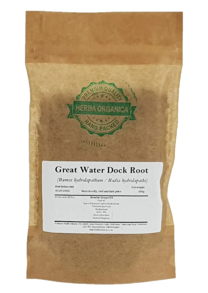 Great Water Dock Root - Rumex hydrolapathum Herba Organica
